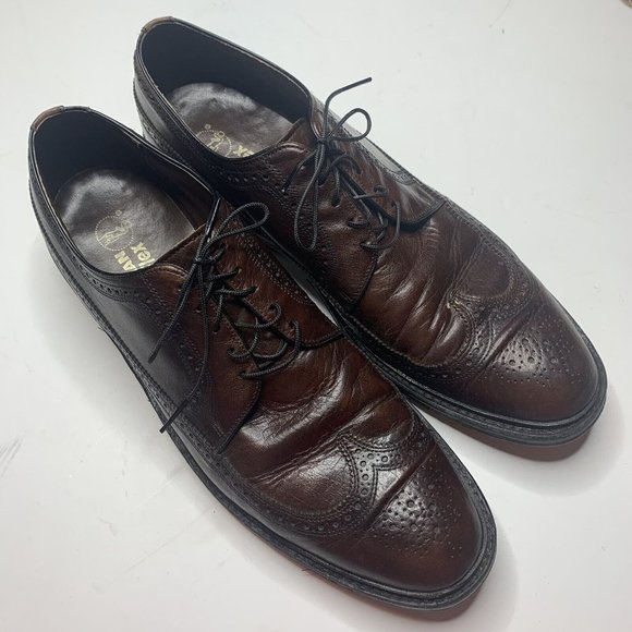 Freeman | Shoes | Freeman Free Flex Brown Brogue Toe Wingtip Lace ...